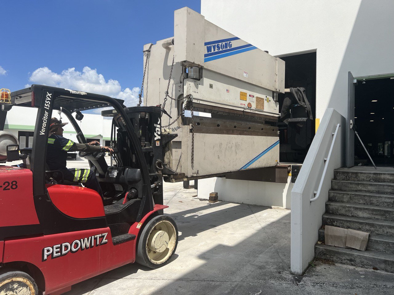 Transport Set In Place Presses Industrial Rigging South Florida?